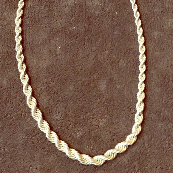 Jewelry | Silver Rope Necklace | Poshmark